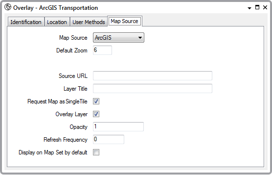 Mapping and Geographic Information Guide - ArcGIS Map Source (Configuring a Map Source)